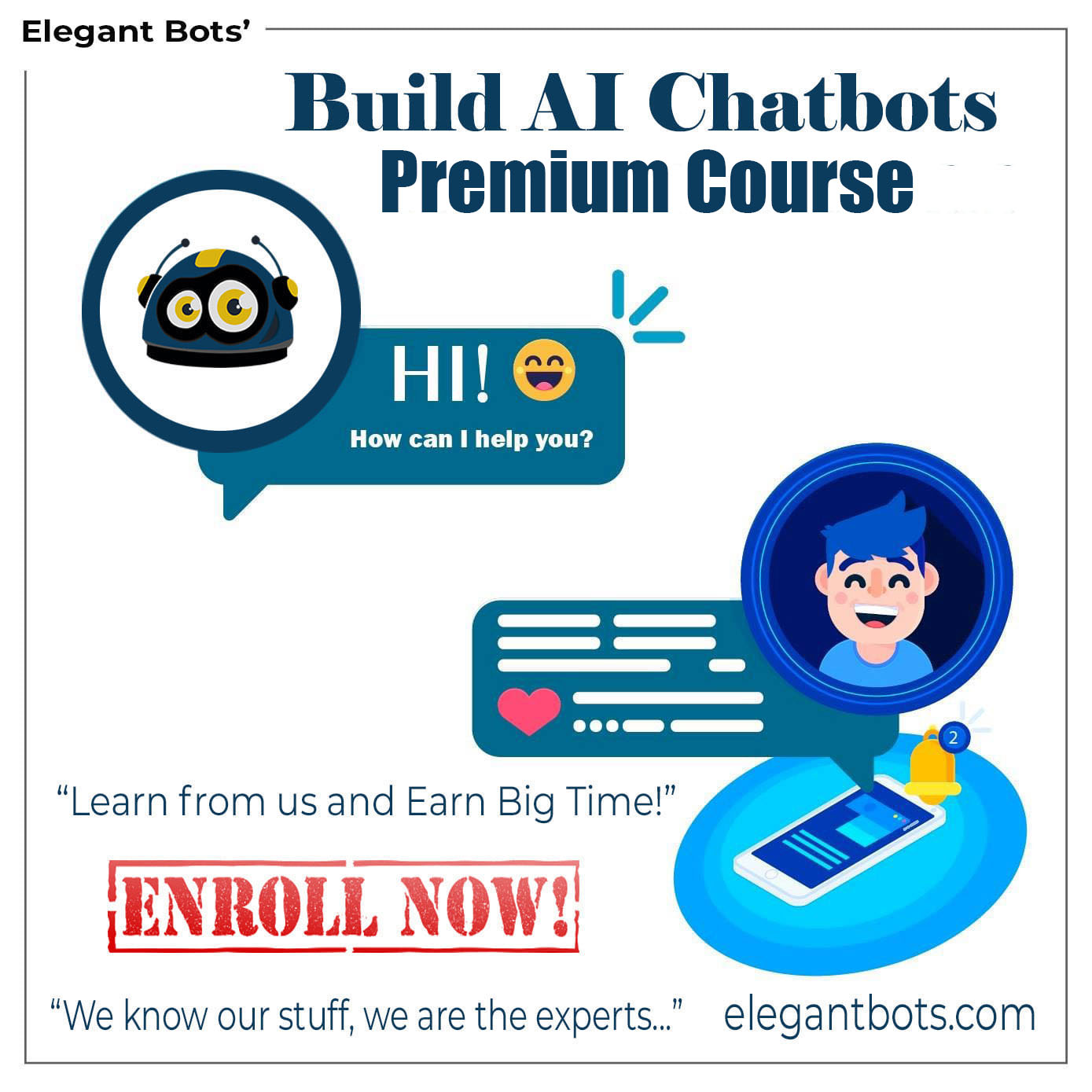 Build AI Chatbots Premium Course – Elegant Bots Courses
